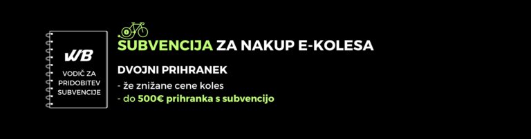 Subvencija pri nakupu električnega kolesa - Wheelbase